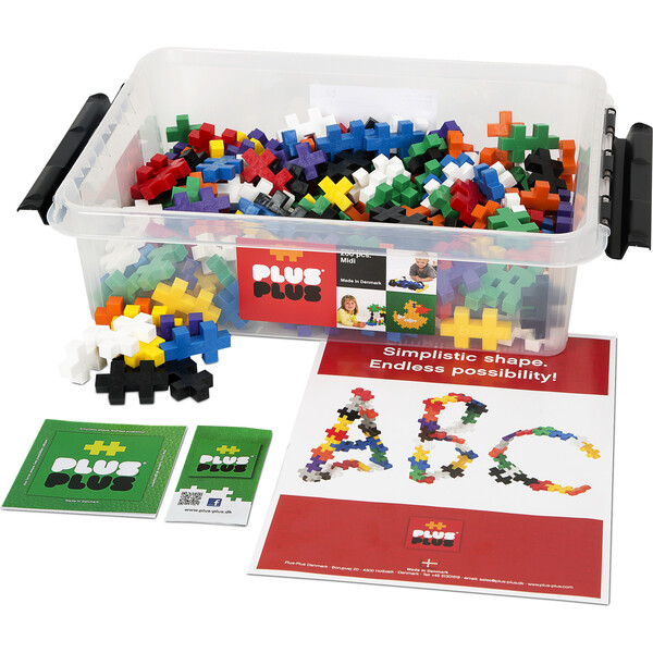 Plus-Plus: BIG Tub - Basic Color Mix - 200 Pieces - Plus-Plus Building ...