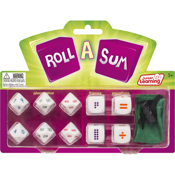 Roll A Sum for Ages 5-6 Grade 1 Grade 3 Learning - Junior Learning STEM ...