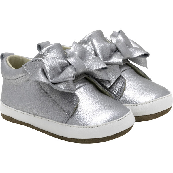 Aria Slip Ons, Silver - Robeez Shoes & Booties | Maisonette
