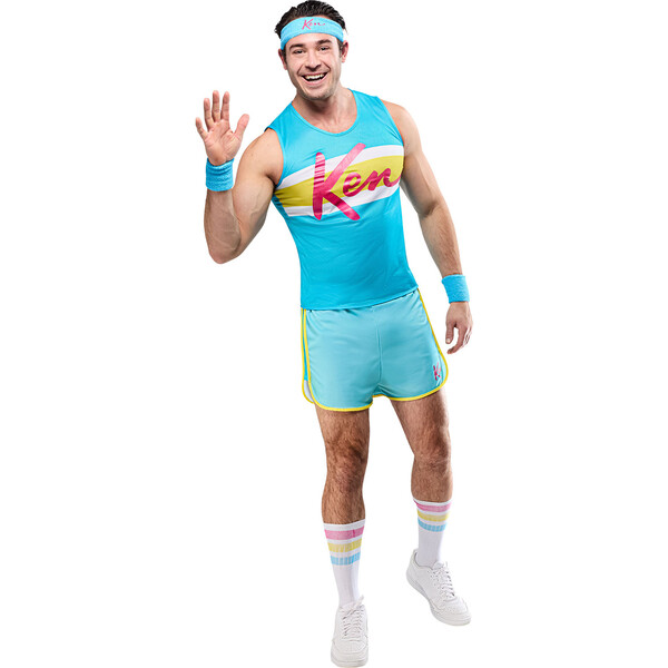 Rubies Barbie Classic 80's Exercise Ken Men's Costume - Rubies Play ...