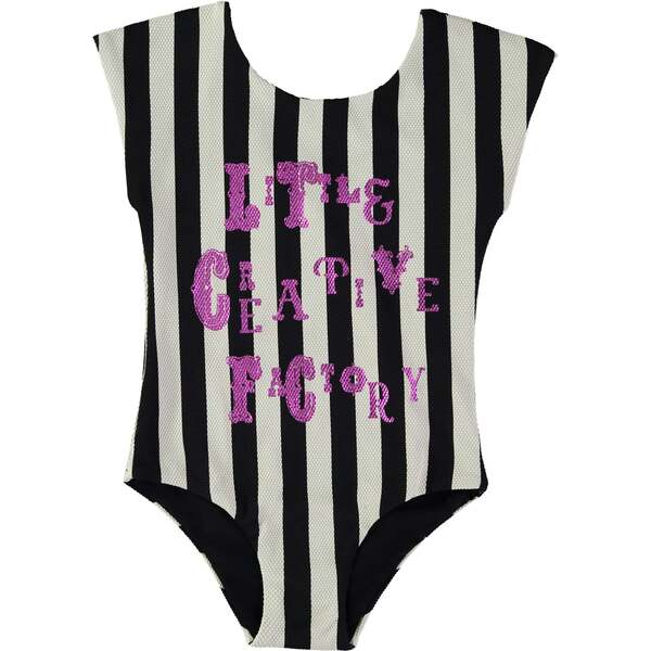 Black Striped Bathing Suit - Little Creative Factory Swim | Maisonette