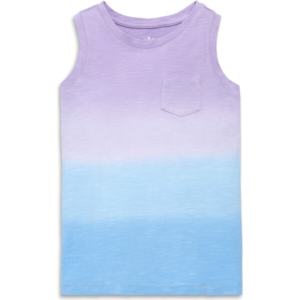 Pocket Tank In Dip-Dye, Iris Multi Dip Dye - Primary Tops | Maisonette