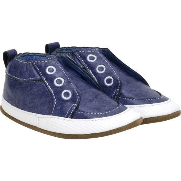 Stylish Steve Navy Soft Sole - Robeez Shoes & Booties | Maisonette