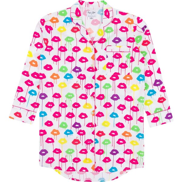 Women's Drawbertson Drippy Lips Night Shirt - Sant and Abel Pajamas ...