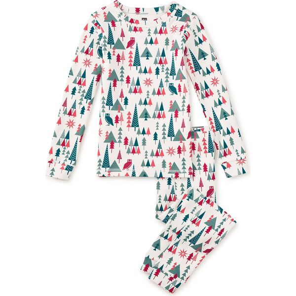 Goodnight Pajama Set, Holiday Woodland Scene - Tea Collection Sleepwear ...