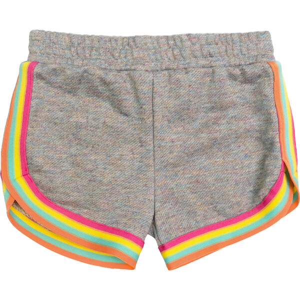 Lori Bright Striped Trim Shorts, Heather Grey Sparkle - Appaman Shorts ...