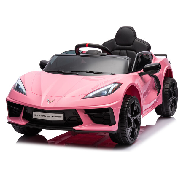12V Chevrolet Corvette C8 1-Seater Kids Ride-On Car (Pink) - Freddo ...