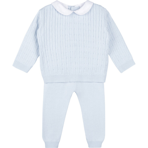 Boys Peter Pan Cable Knit Set Blue - Feltman Brothers Mixed Apparel Set ...