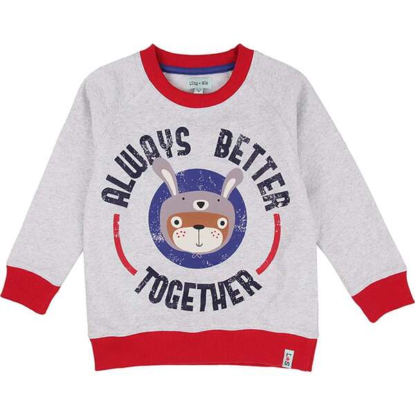 Always Better Together Slogan Print Sweatshirt - Lilly & Sid Tops ...