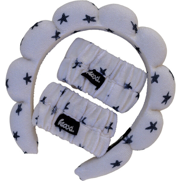 GRWM Headband + Wristband Sets, Black and White Stars - Kaxi Teen Shop ...