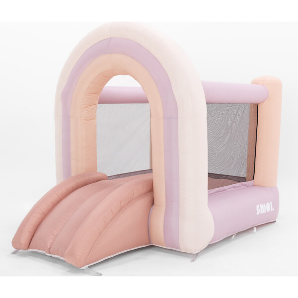 Rainbow Bounce House, 8x8 Pink - Smol Backyard & Park | Maisonette