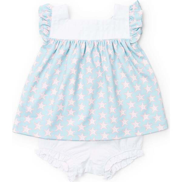 Annie Girls' Bloomer Set, Seaside-Starfish - Lila + Hayes Mixed Apparel Set | Maisonette
