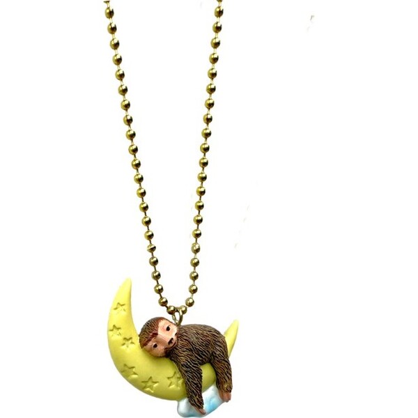 Glow-In-The-Dark Sleepy Sloth Necklace - Gunner & Lux Jewelry | Maisonette