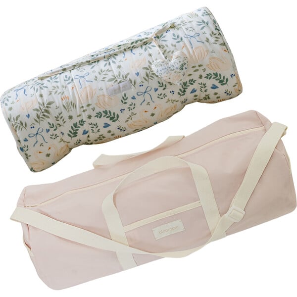Nap Mat Set (Swan, Pink Bag) - Bloomere Sleep Sacks | Maisonette