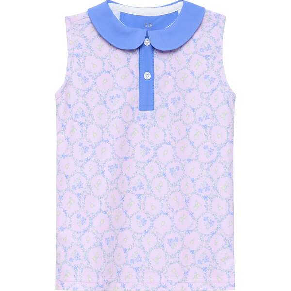 Girly Girl Printed Tank, Lavender - Courtside Kids Tops | Maisonette
